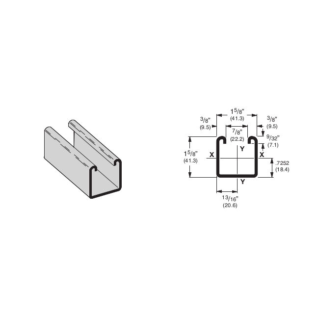 Unistrut 1 5 8 X 1 5 8 X 10 Ft Online Buy Www pinnaxis