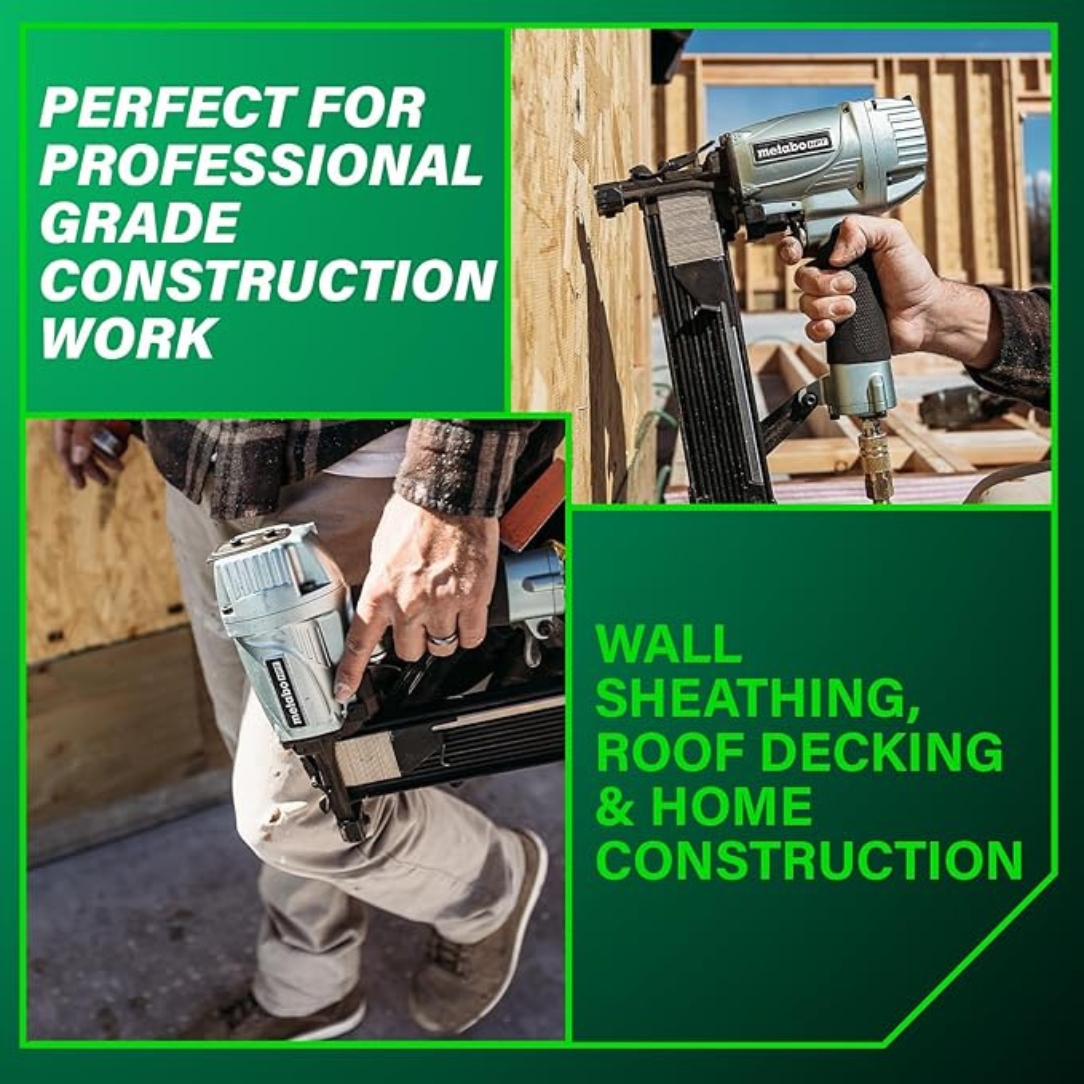 Metabo HPT N5008AC2 16 Gauge 7/16" Construction Stapler