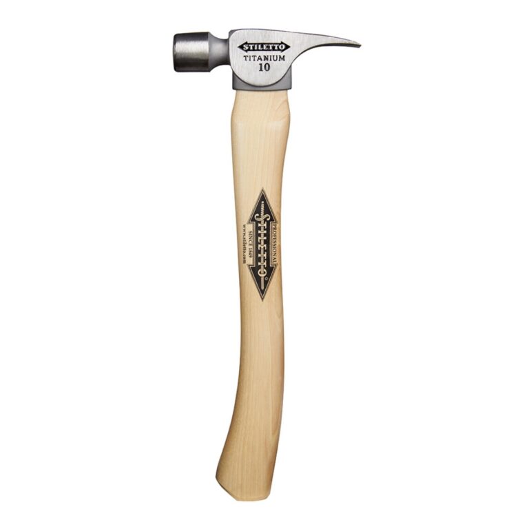 Stiletto 16oz Titanium Finish Smooth Face Curved Handle Hammer