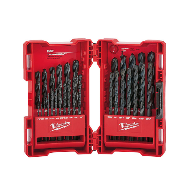 Milwaukee 48-89-2802 THUNDERBOLT Black Oxide Drill Bit Set 29-Piece