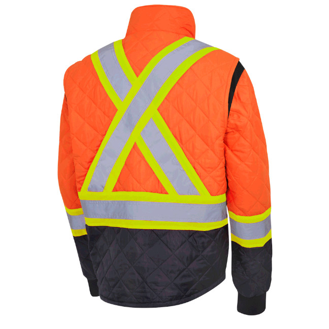 Pioneer Quilted Freezer Hi-Viz Safety Jacket - BC Fasteners