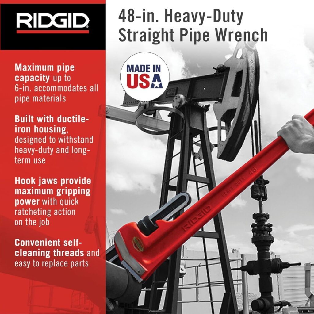 Ridgid 31040 / Model 48 48" Steel Pipe Wrench - BC Fasteners & Tools