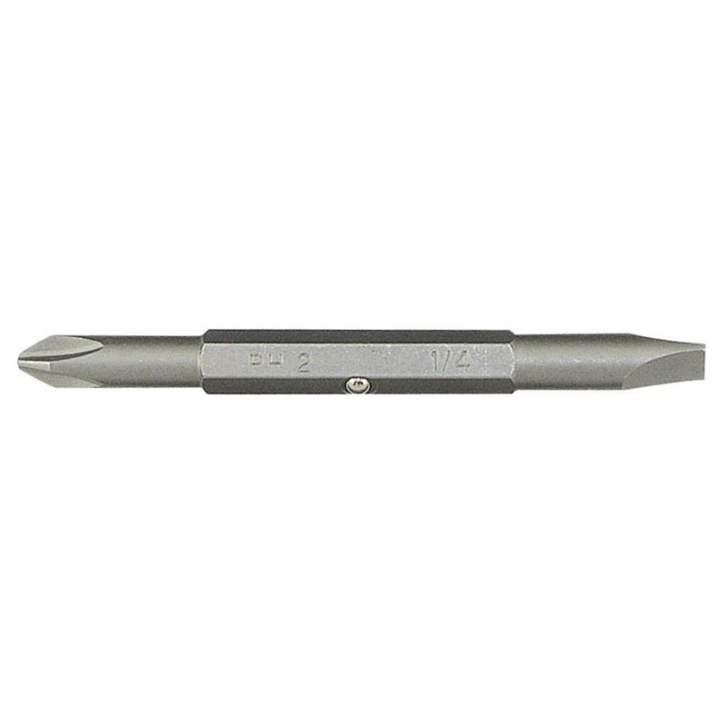 Jet 720594 1/4" Slotted x PH2 Phillips Double-Ended Driver Bit