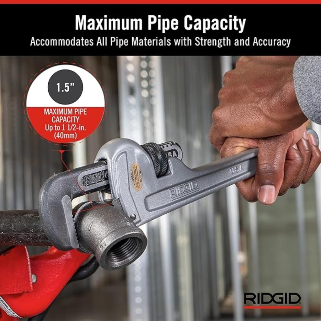 Ridgid 31090 / Model 810 10" Aluminum Pipe Wrench - BC Fasteners