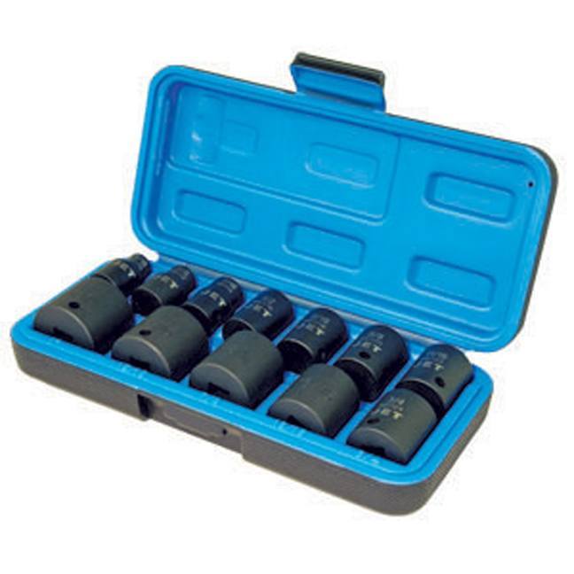 Jet 610207 PS1238 12-Piece 3/8" Drive SAE Impact Socket Set - 6 Point