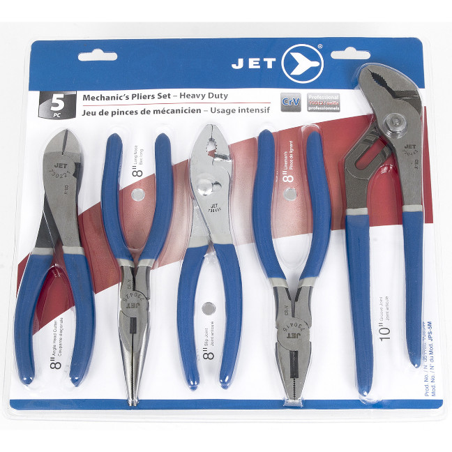 Jet 730341 JPS-5M 5-Piece Mechanic’s Pliers Set - BC Fasteners & Tools