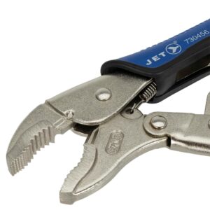 Jet 730456 J7WRG 7" Curved Jaw Locking Pliers with Cutter