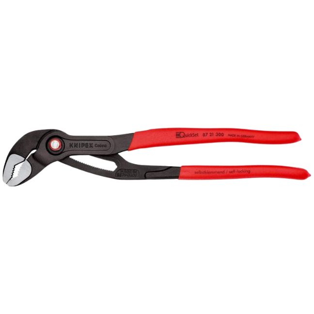 Knipex 8721300 12" (300mm) COBRA Quick Set High-Tech Water Pump Pliers ...