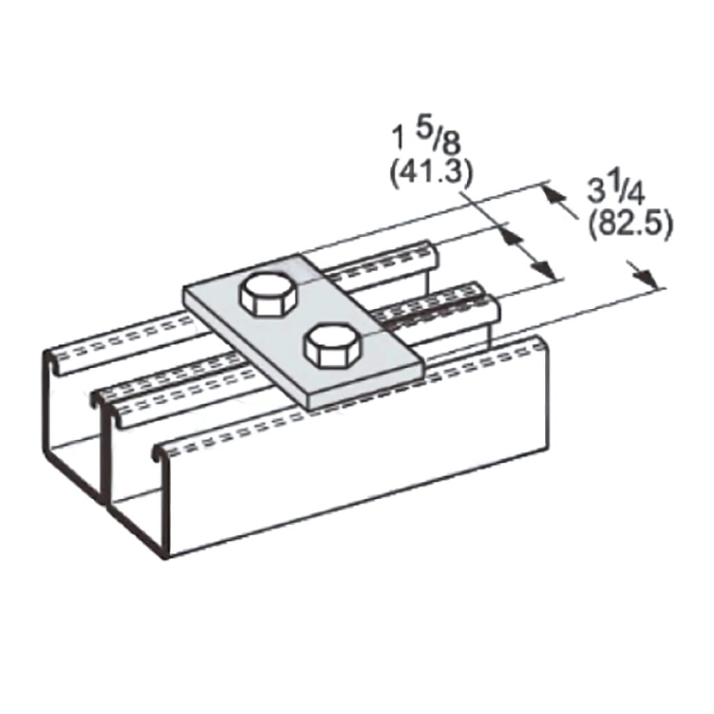 PeakSource 2-Hole Splice Plate