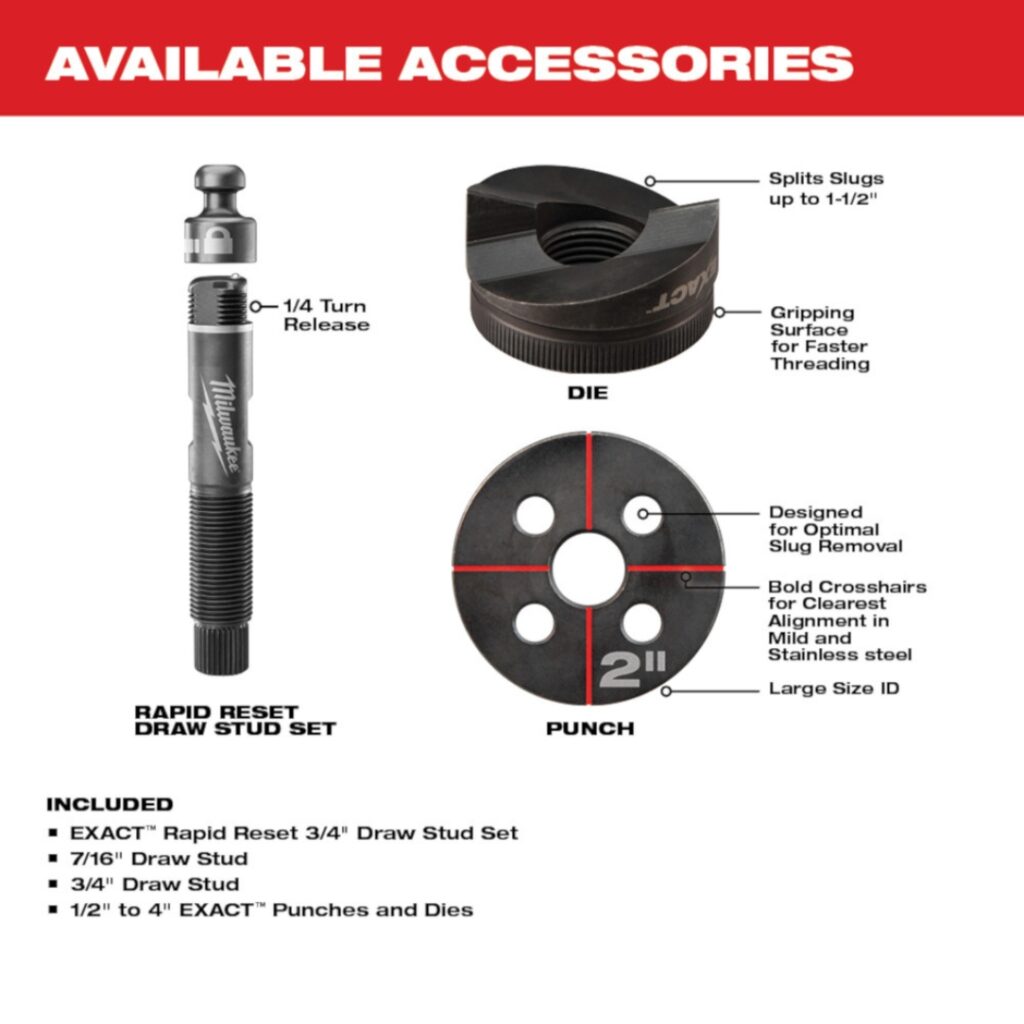 Milwaukee 2677-23 M18 FORCELOGIC 6T Knockout Tool Kit