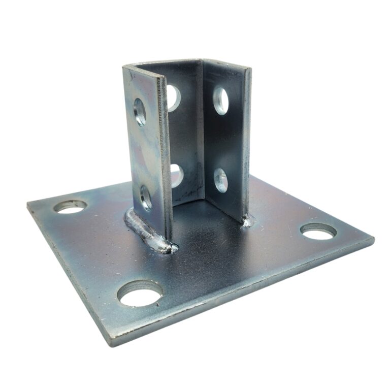 PeakSource S1905 Post Base 4-Hole Square Centered - BC Fasteners