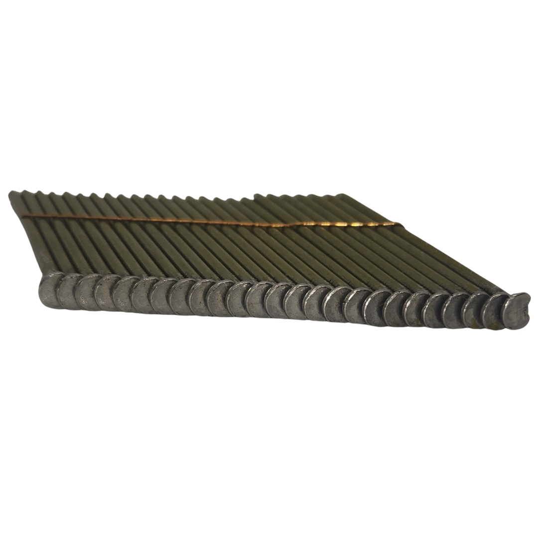 Strip Nail 28° Wire Weld Clipped Head Smooth Shank Bright Coated