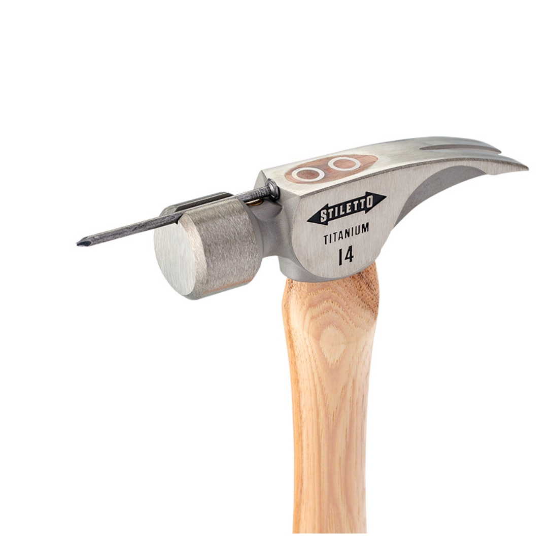 Stiletto TI14SC 14oz Smooth Face Curved Handle Framing Hammer