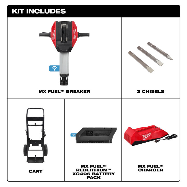 Milwaukee MXF368-1XC MX FUEL™ Breaker Kit - BC Fasteners & Tools