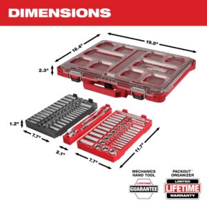 Milwaukee 48-22-9486 1/4" & 3/8” Drive 106-Piece Ratchet & Socket Set