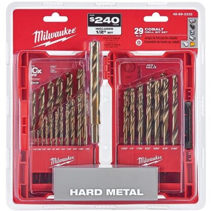 Milwaukee 48-89-2332 Cobalt RED HELIX™ Drill Bit Set 29-Piece - BC ...