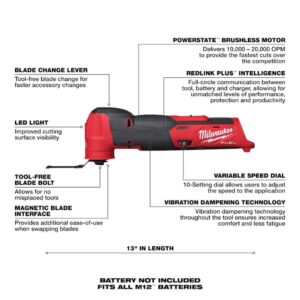 Milwaukee 2526-20 M12 FUEL Oscillating Multi-Tool