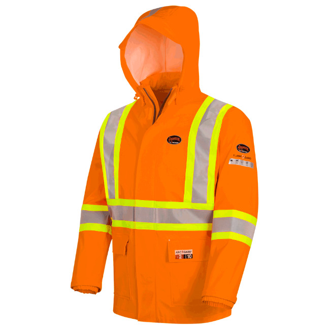 Pioneer Hi-Viz FR/ARC Waterproof Safety Rain Jackets - BC Fasteners ...