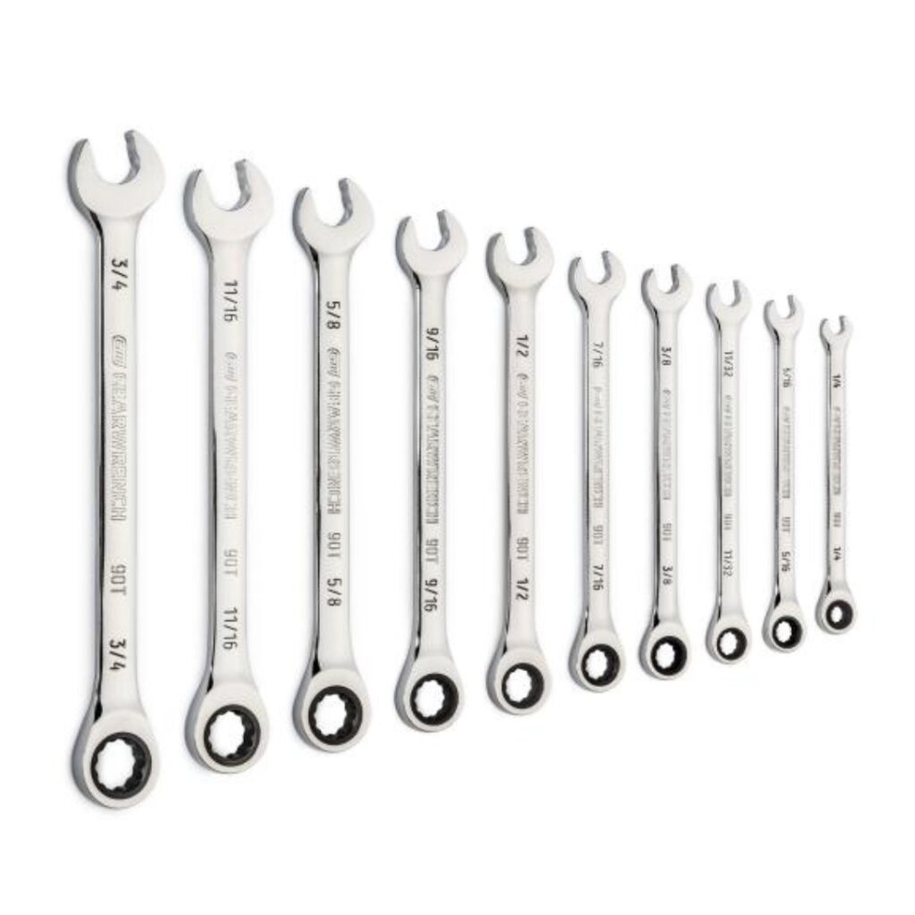 GearWrench 86958 90-Tooth 12-Point SAE Ratcheting Combination Wrench ...