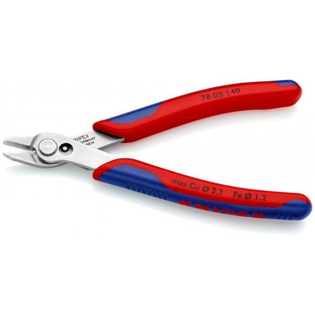 Knipex 7803140 5.5" (140 mm) Electronics Super-Knips with Comfort Grip