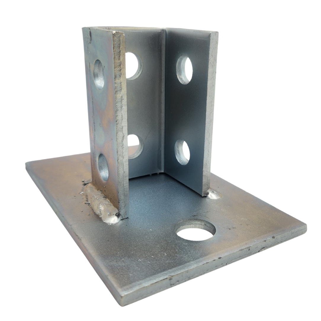 PeakSource S1900 2 Hole EG Post Base for Unistrut - Centered