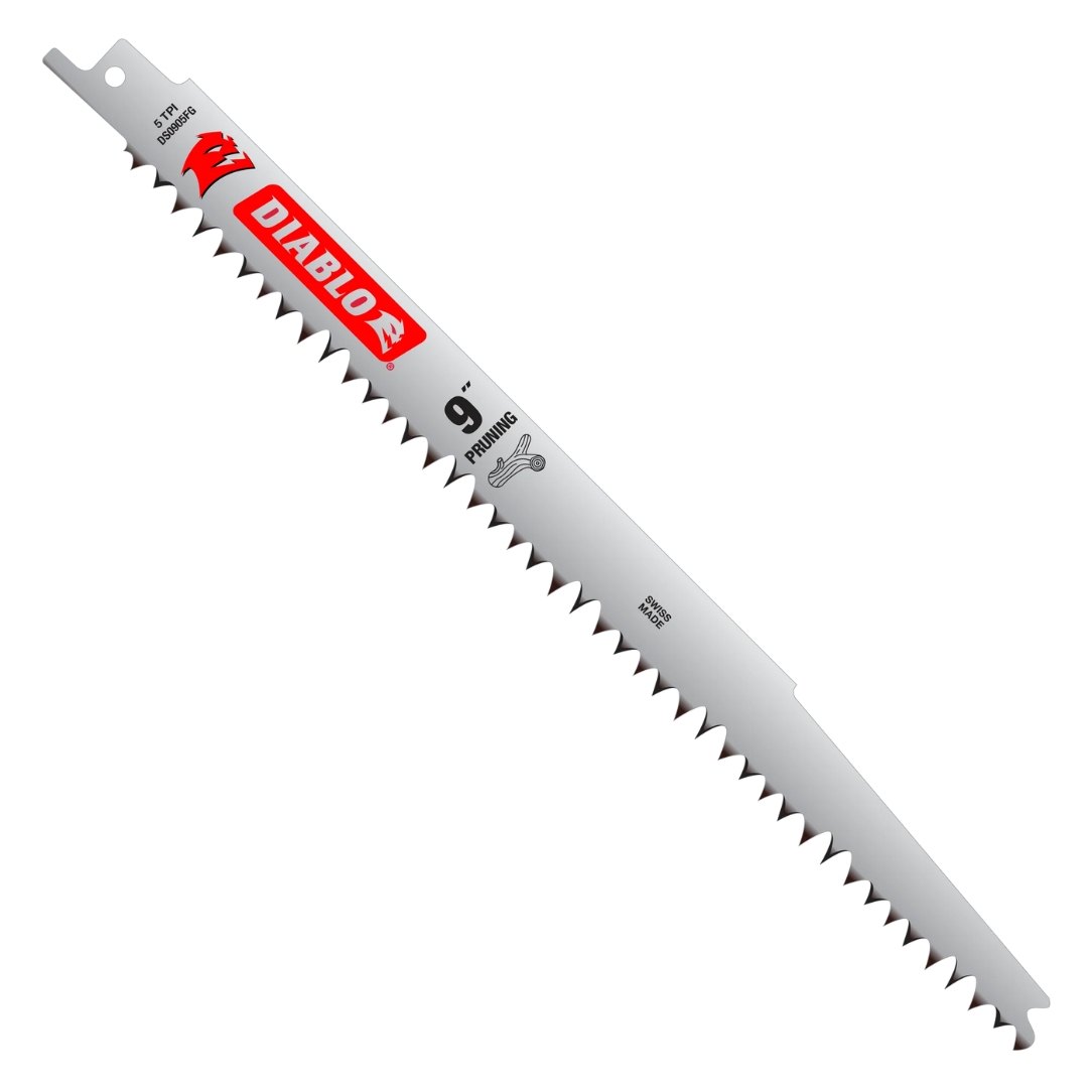 Diablo DS0905FG5C 9" 5TPI Fleam Ground Recip Saw Blade Pruning 5pk