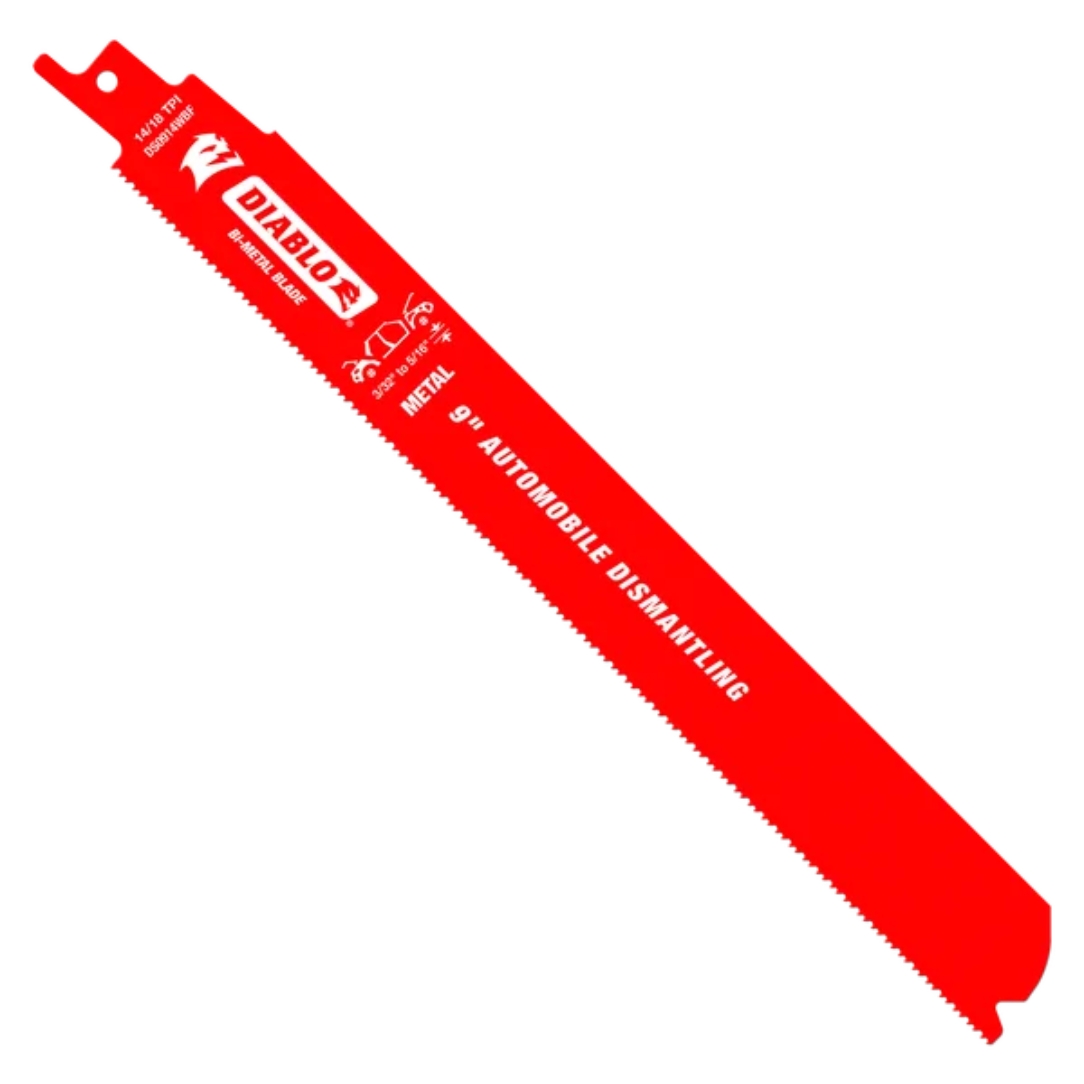Diablo DS0914WBF200 9" 10/14-TPI Bi-Metal Recip Saw Blade for Auto ...
