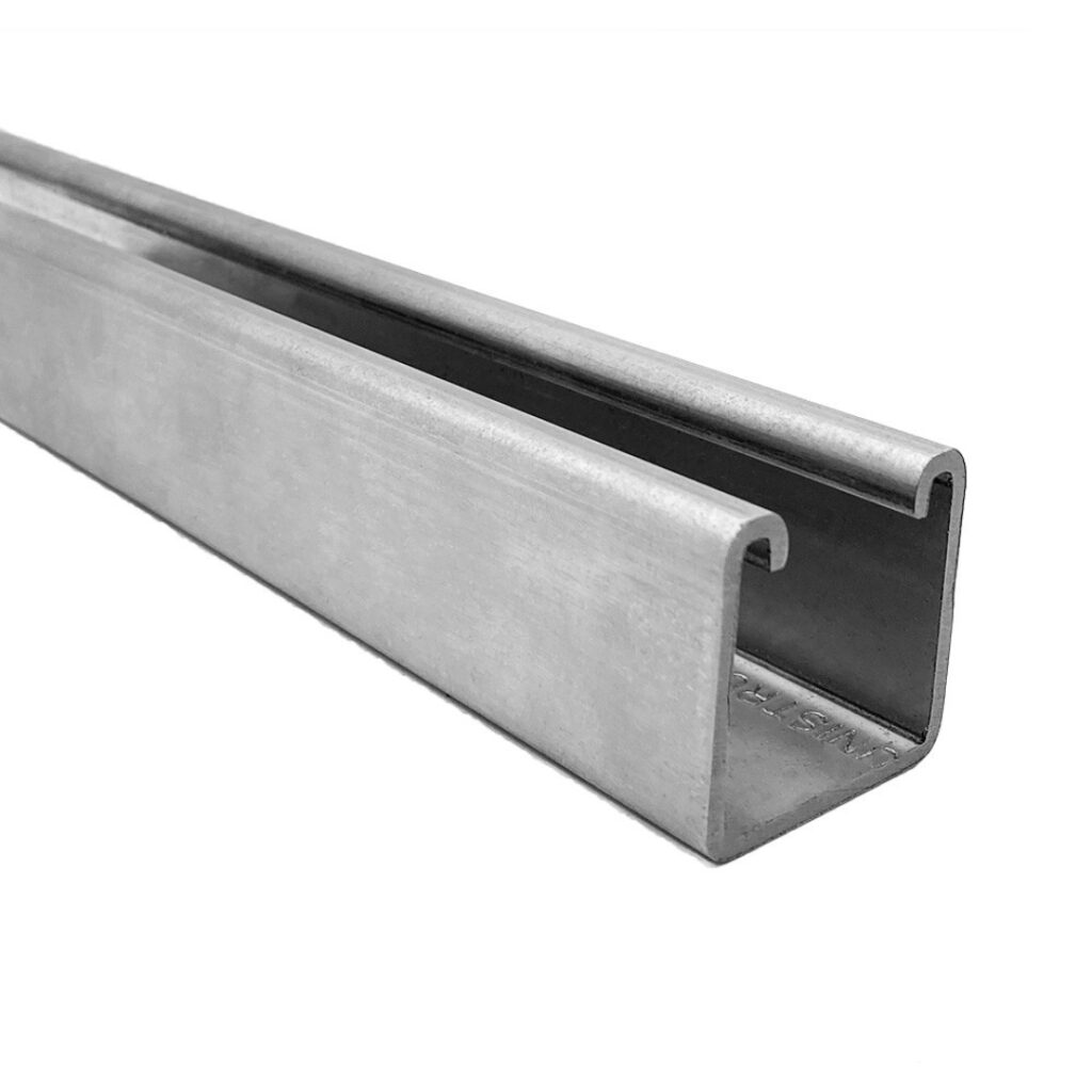 Strut Channel 1-5/8" x 13/16" Aluminum - Solid - BC Fasteners & Tools