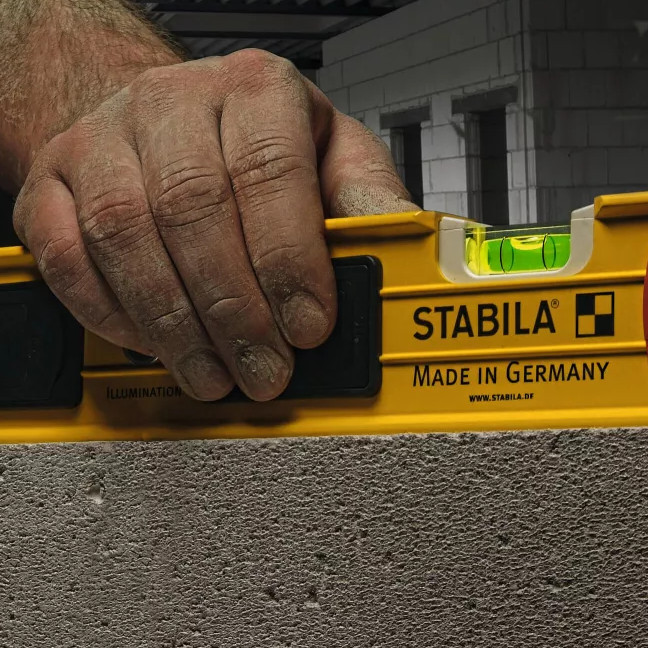 Stabila 39324 24" Type 196-2 LED Vial Lighted Spirit Level