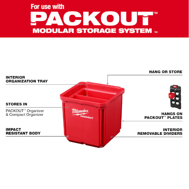Milwaukee 48-22-8062 Bin Set for PACKOUT™ - BC Fasteners