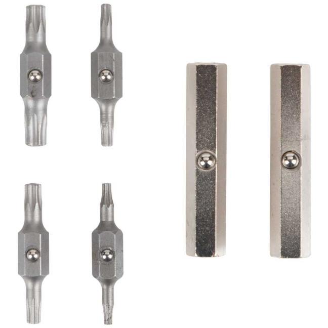 Klein 32537 10-Fold Screwdriver/Nut Driver with Tamperproof TORX Bits ...