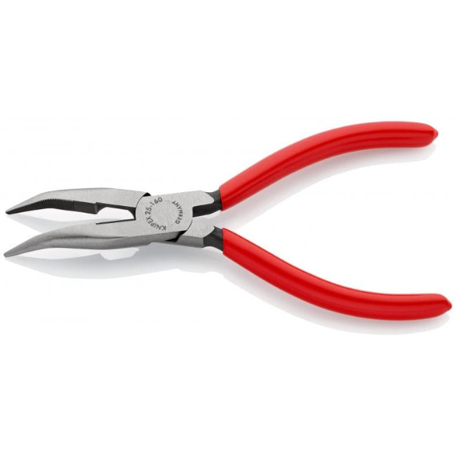 Knipex 2521160 6-1/4" Long Nose 40º Angled Pliers with Cutter and ...