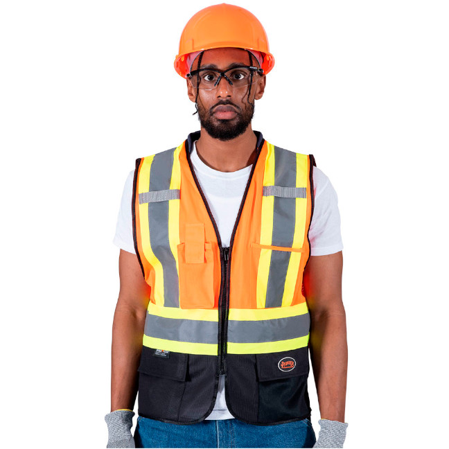 Pioneer Hi-Viz Bi-Colour Mesh Back Safety Vest - BC Fasteners