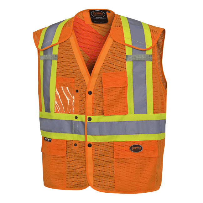 Pioneer Hi-Viz Drop Shoulder Mesh Safety Vest - BC Fasteners & Tools