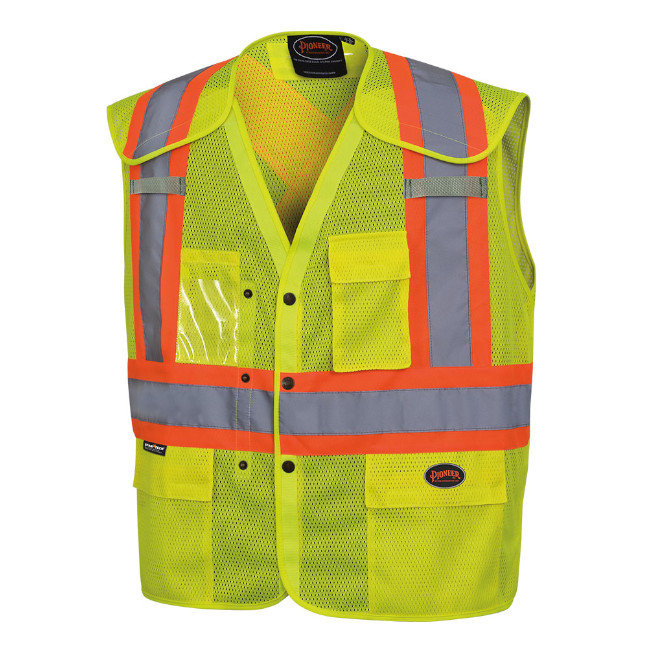 Pioneer Hi-Viz Drop Shoulder Mesh Safety Vest - BC Fasteners & Tools
