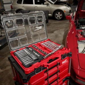 Milwaukee 48-22-9487 PACKOUT 1/2" Drive Metric and SAE Ratchet and Socket Set 47-Piece - BC ...