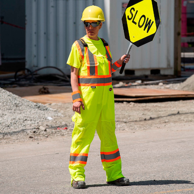 Pioneer 6000W V1071460 Women's Hi-Viz Mesh Traffic Safety Overall ...