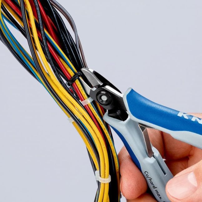 Knipex 7902125S1 5" (125mm) Precision Electronics Diagonal Cutters with ...