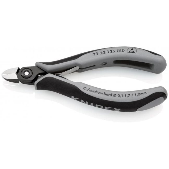 Knipex 7922125ESD 5" (125mm) Precision Electronics Side Cutters with ...