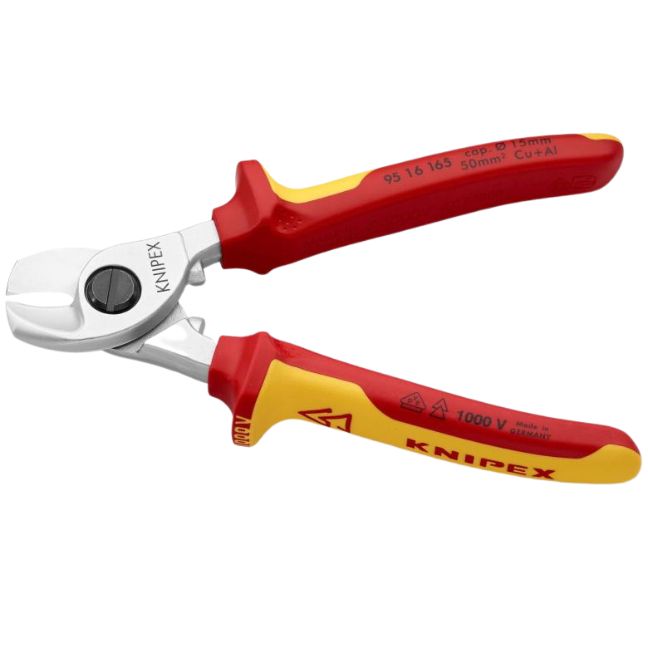 Knipex 9516165 6-1/2" (165mm) Cable Shears - 1000V Insulated - BC ...