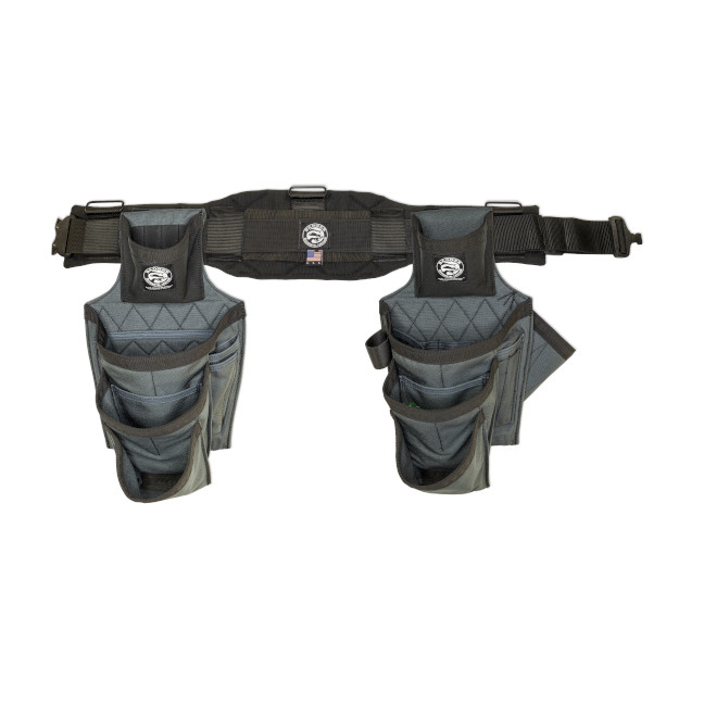 Badger 463110 Nylon Framer Tool Belt Set Gunmetal Grey Badger 463110 Nylon Framer Tool Belt Set Gunmetal Grey