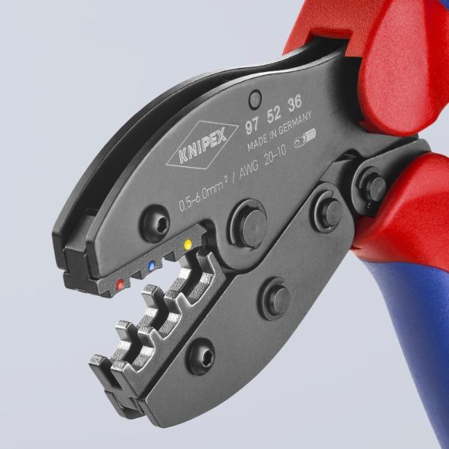 Knipex 975236 8-1/2" Crimping Pliers For Insulated Terminals, Plug ...