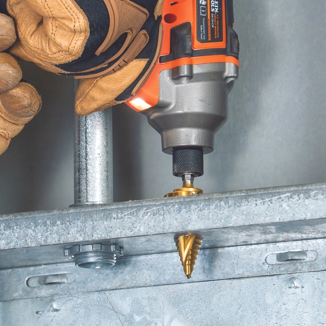 Klein 25951 VACO Electrician's Double-Fluted Spiral Step Bit Kit 3-Piece