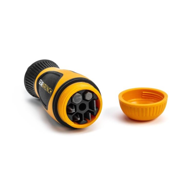GearWrench 80061R 6-in-1 Stubby Ratcheting Multi-Bit Driver 7-Piece ...