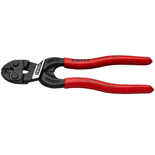 Knipex 7131160 6-1/4" COBOLT S Compact Bolt Cutters with Notched Blade ...