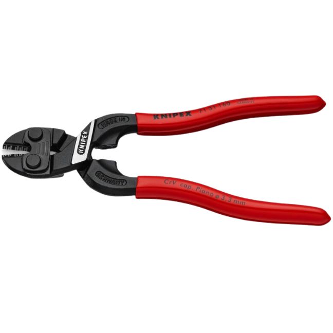 Knipex 7131160 6-1/4" COBOLT S Compact Bolt Cutters with Notched Blade ...