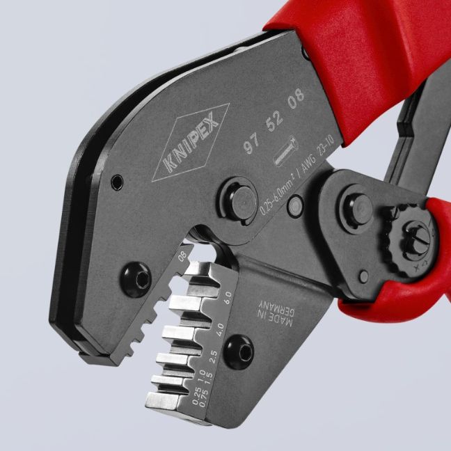 Knipex 975208 10" Crimping Pliers for Insulated and Non-Insulated Wire ...