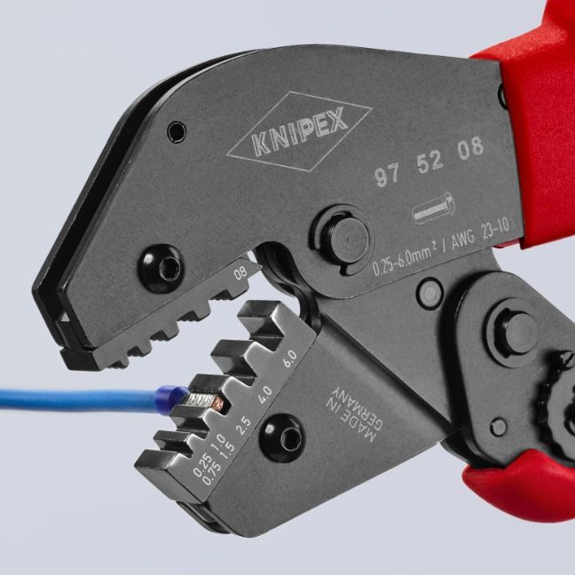 Knipex 975208 10" Crimping Pliers for Insulated and Non-Insulated Wire ...