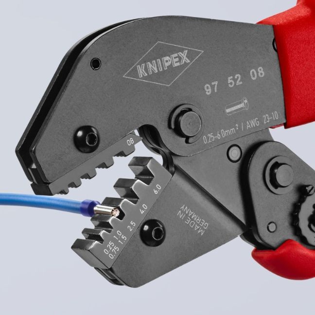 Knipex 975208 10" Crimping Pliers for Insulated and Non-Insulated Wire ...