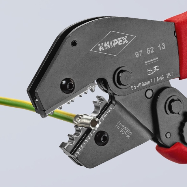 Knipex 975213 10" Crimping Pliers for Non-insulated Crimp Terminals ...